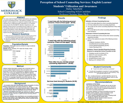 "Perception of School Counseling Services: English Learner Students’ Ut ...