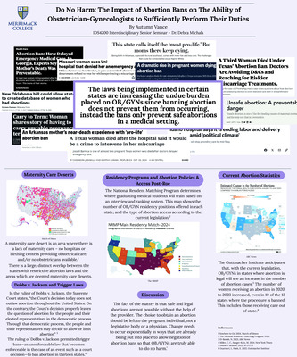 "Do No Harm: The Impact of Abortion Bans on The Ability of Obstetrician ...