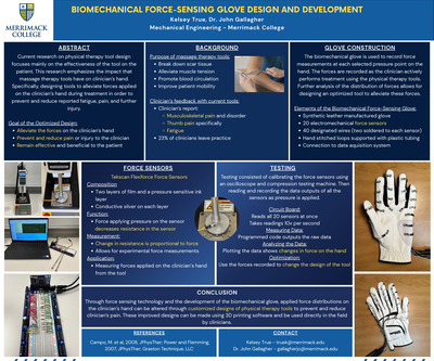 "Biomechanical Force-Sensing Glove Design and Development" by Kelsey true