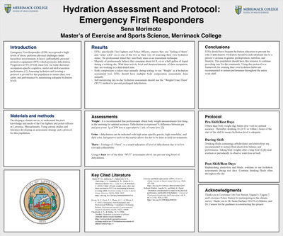 "Hydration Assessment and Protocol: Emergency First Responders" by Sena ...